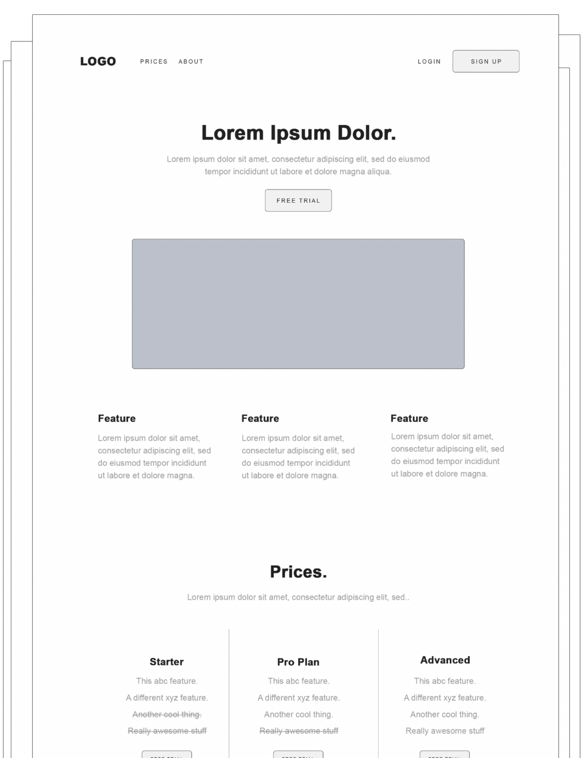 Free Download: Membership Site Wireframes