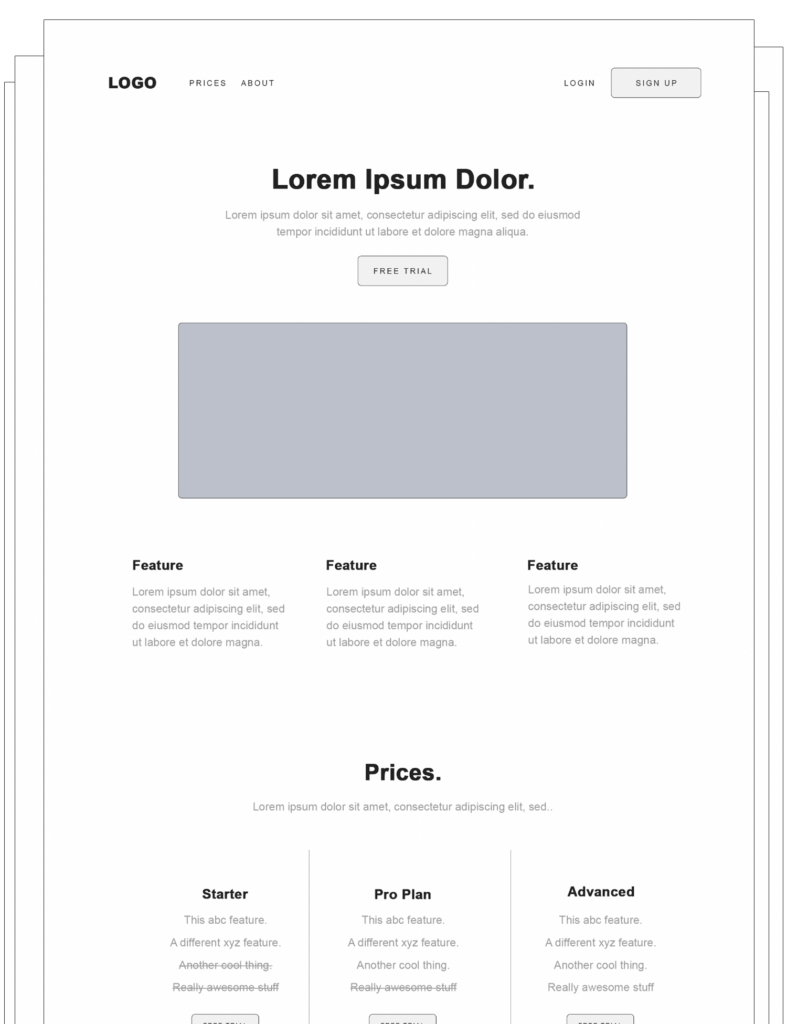 Free Download: Membership Site Wireframes
