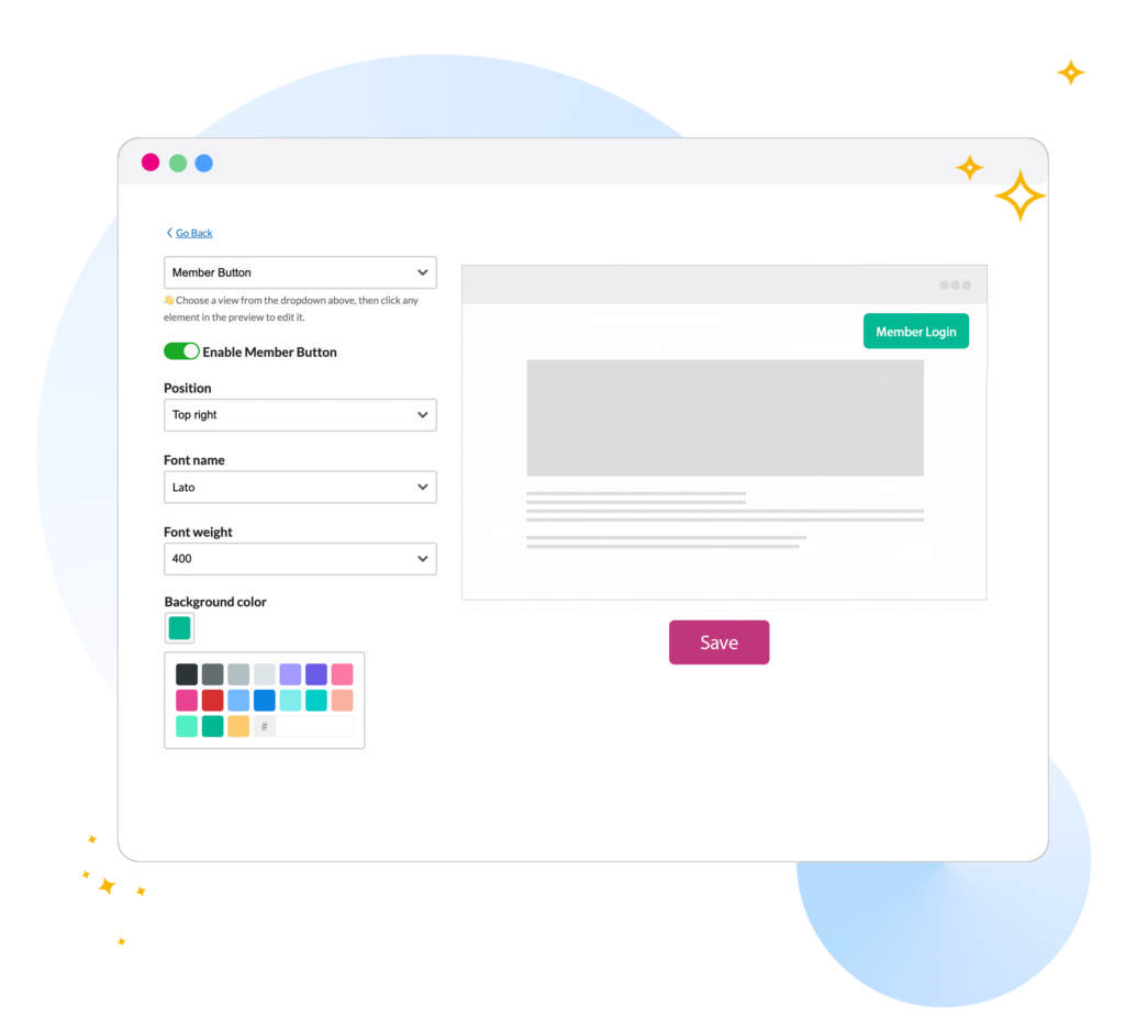 MemberSpace features
