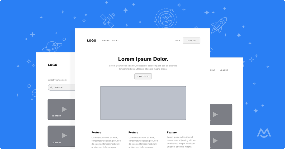 Content Library Wireframes