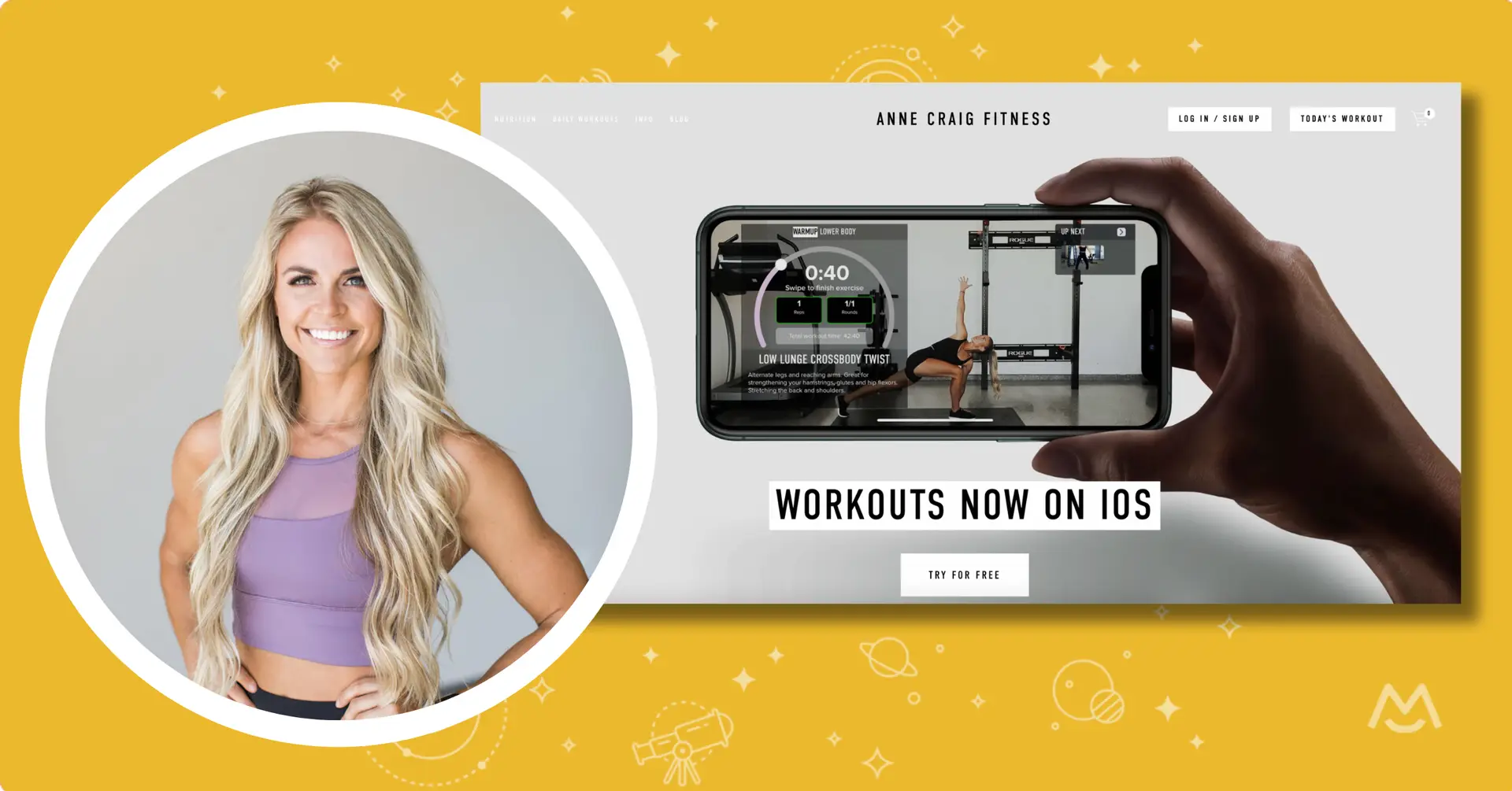 How Anne Craig Built a Thriving Squarespace Fitness Website